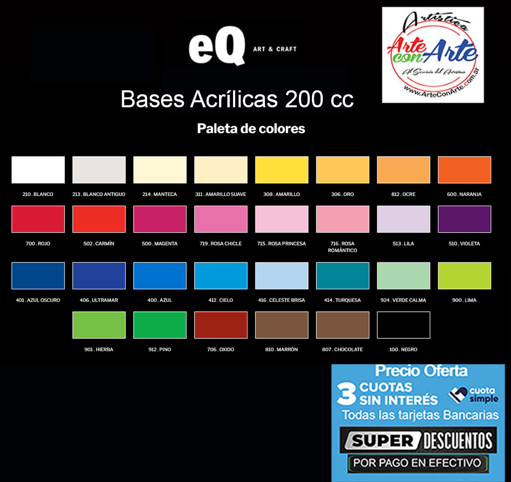 Bases Acrilicas Eq Arte